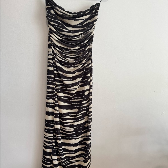 Zara | Dresses | Zara Zebra Print Slip Dress Lightly Worn Stylish ...